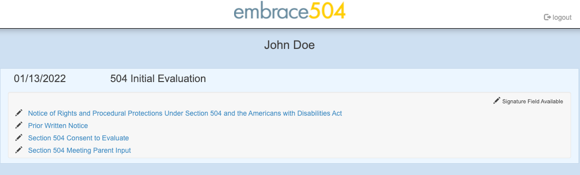 Embrace Education Parent Portal